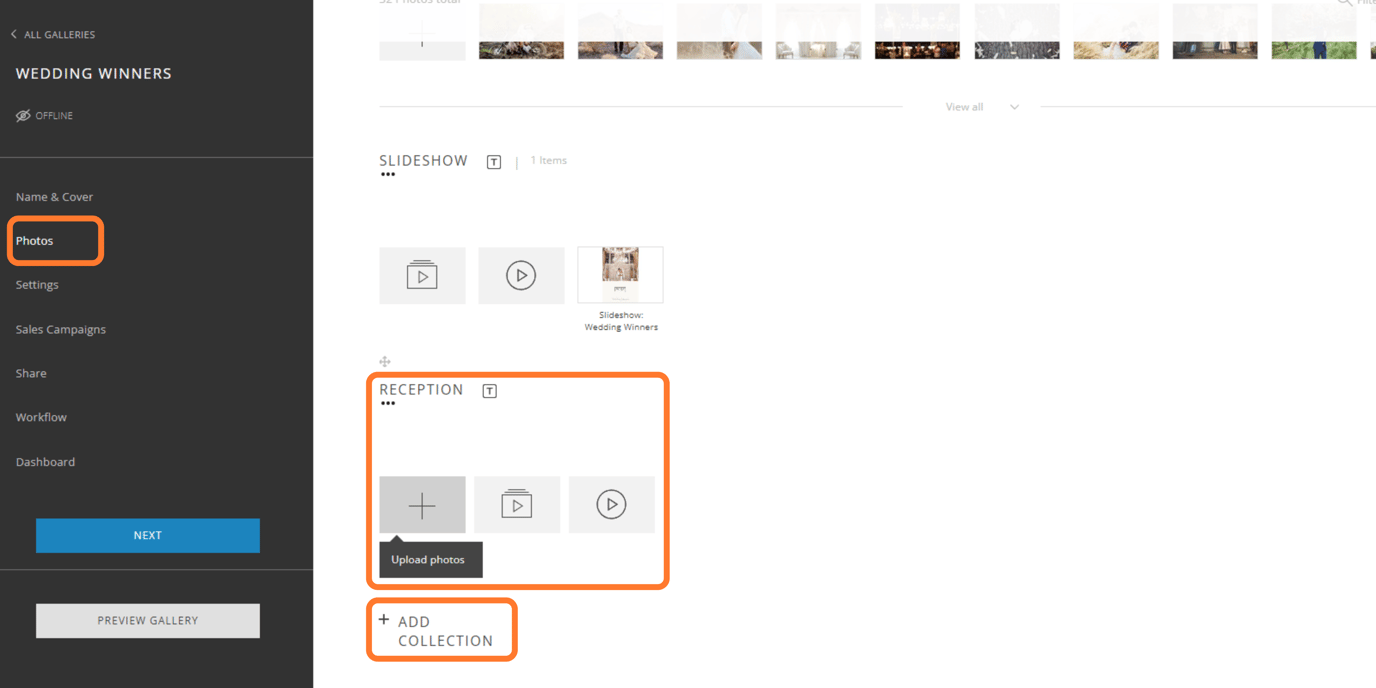 Creating your First Client Gallery