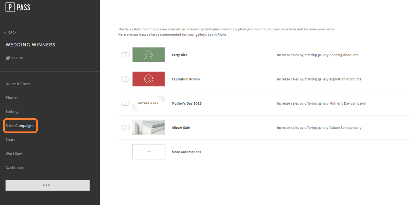 Creating your First Client Gallery