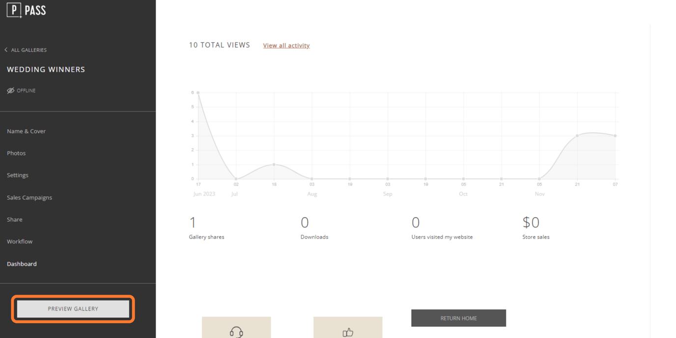 Creating your First Client Gallery